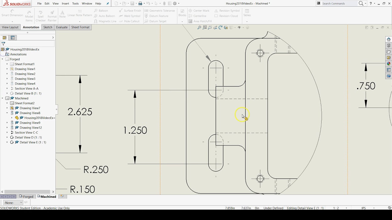 Housing Drawing - Slot Dims - YouTube