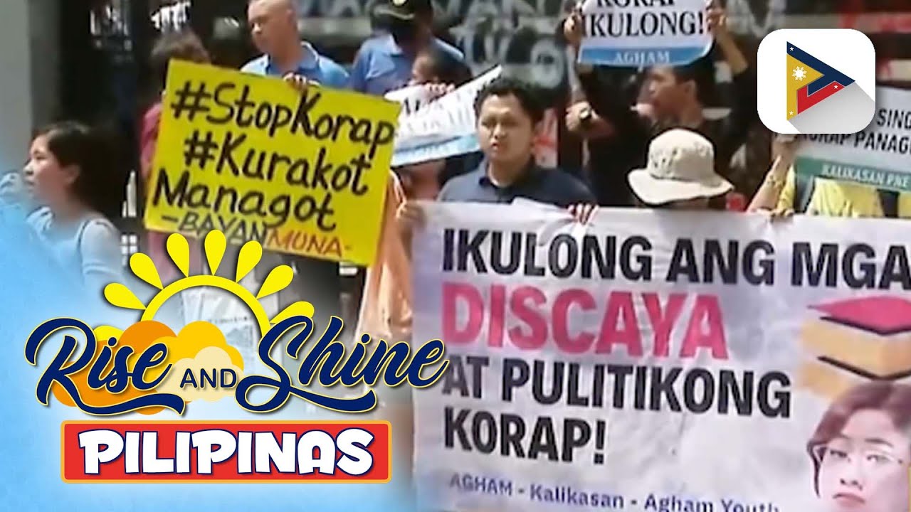 Ilang grupo, nagsagawa ng kilos-protesta sa compound ng pamilya Discaya ...