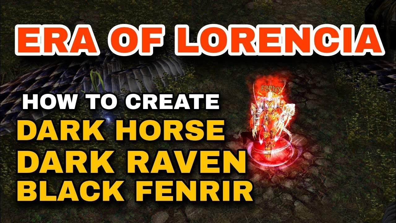 CREATE DARKHORSE | DARK RAVEN | BLACK FENRIR | ERA OF LORENCIA # ...