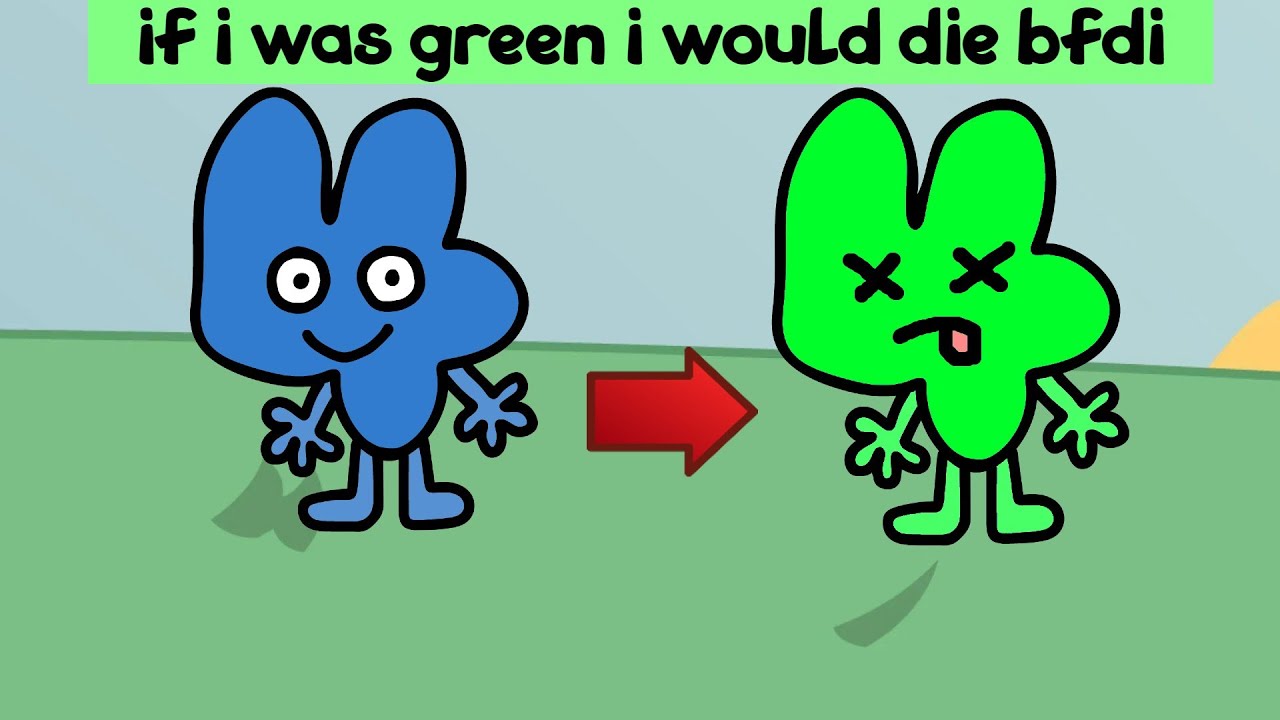 if i was green i would die bfdi #animation #flipaclip #meme #imblue # ...