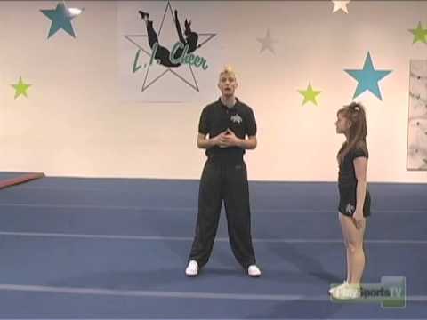 Handstand and Forward Roll - Cheerleading Drills - YouTube