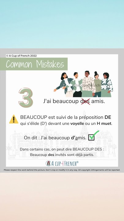 Do you make these mistakes in French? - YouTube