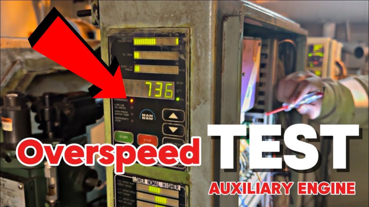 OVERSPEED TRIP TEST | AUXILIARY ENGINE - YouTube