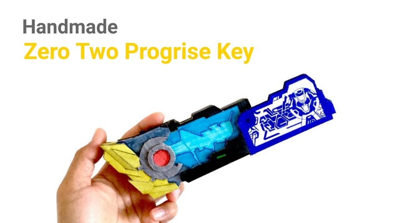 [Tutorial] Handmade DX Zero Two Progrise Key from cardboard | Kamen ...