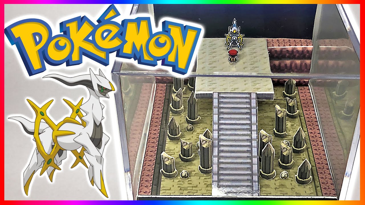 Creating Hall of Origins ft Arceus Pokemon 3D Box - custom cube diorama ...
