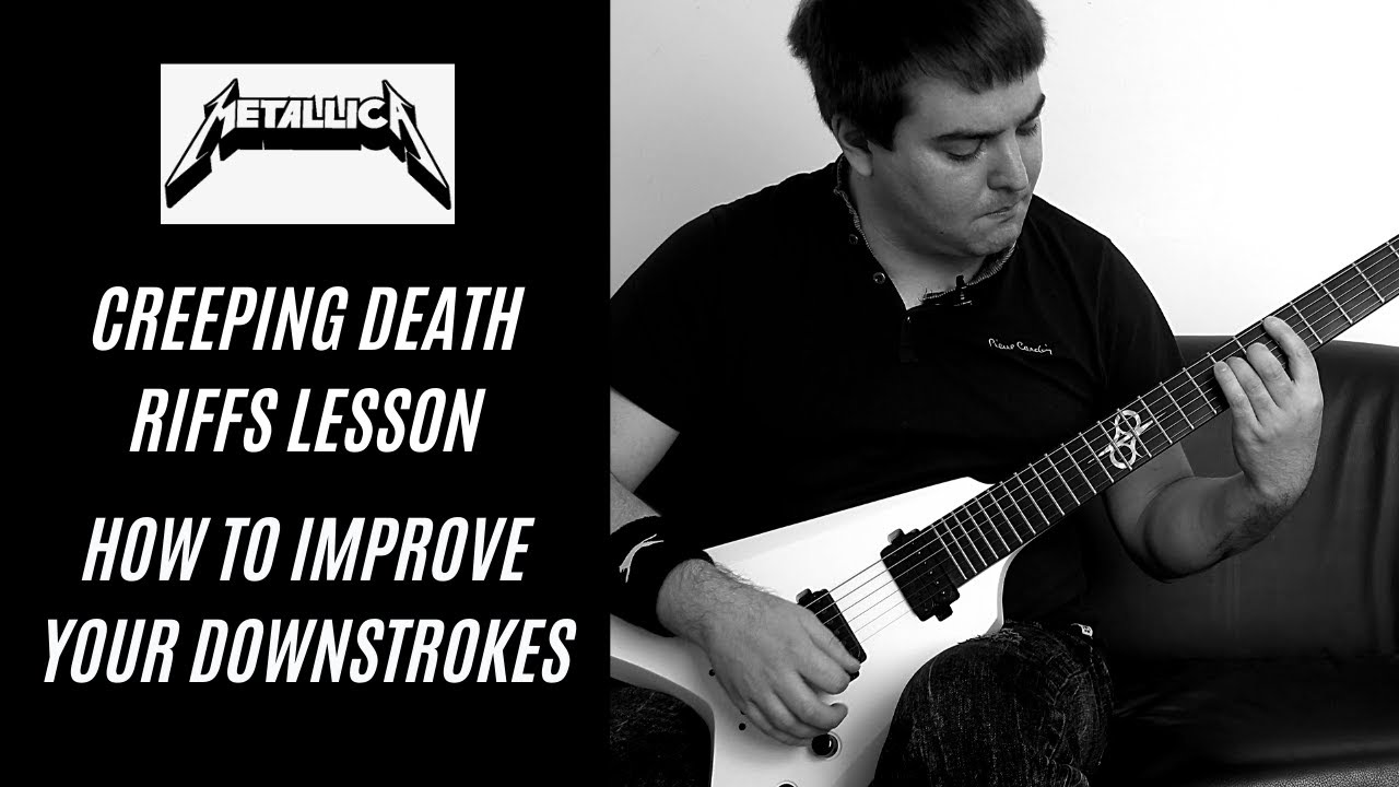 Creeping Death Riff Guitar Lesson - Down Picking Riff - YouTube