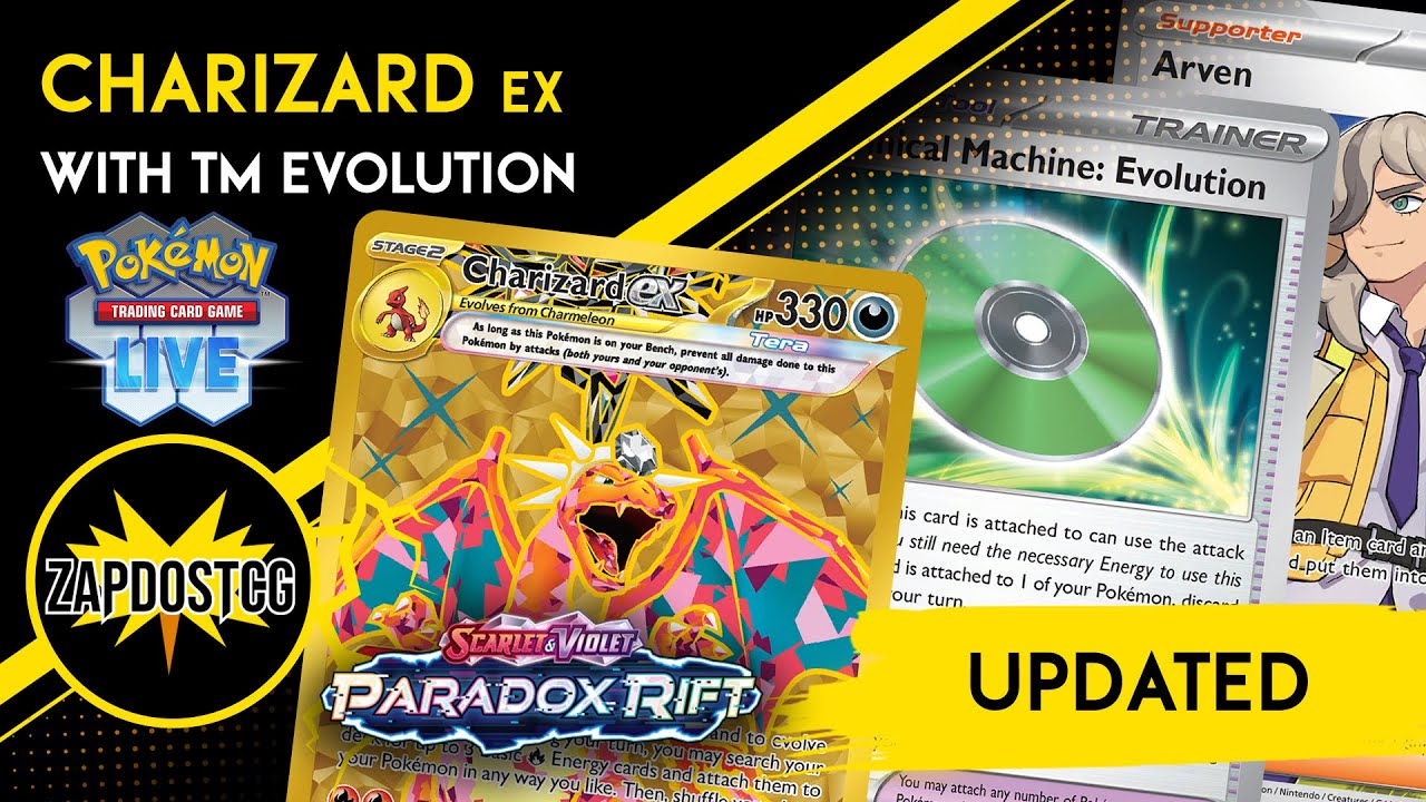 Charizard ex Deck GOT BETTER With TM Evolution From Paradox Rift ...