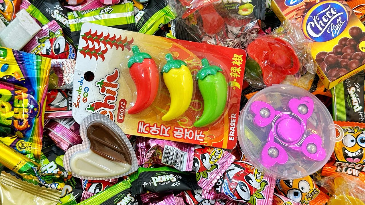 Satisfying Video | Yummy Rainbow CHILLI Candies,Sweet Chocolates and ...