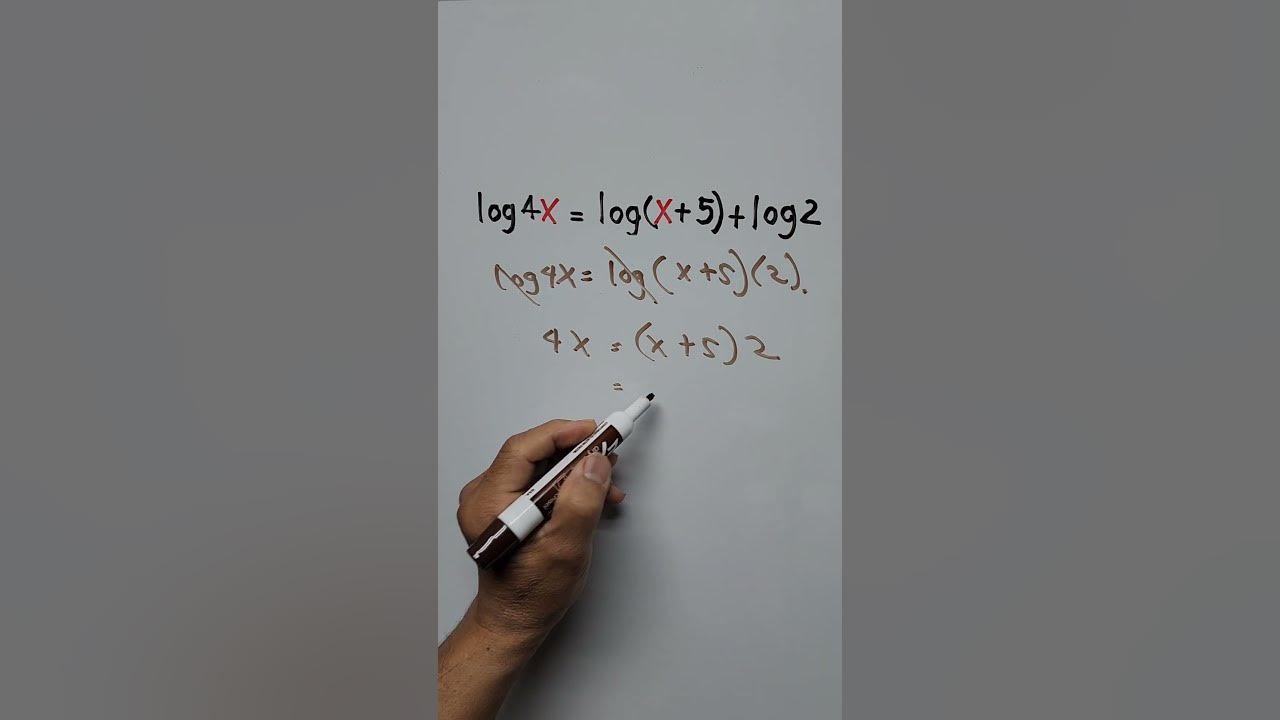 Solving Logarithmic Equation [ product rule ] - YouTube
