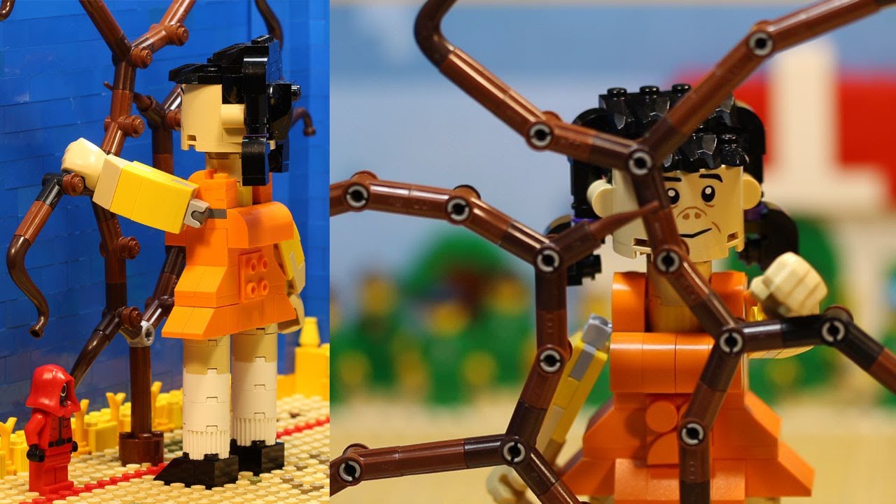 Lego How-to-build SQUID GAME Doll and Tree tutorial - YouTube