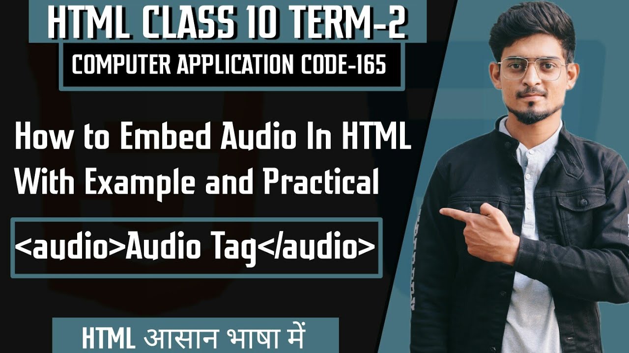 How to embed audio in html | HTML Lec-01 @kidocoder #htmlclass10 # ...