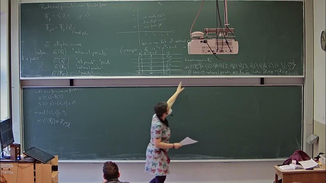 Lecture 7 Elliptic Curves hands on Wintersemester 22/23 Göttingen with Julian Reichardt - YouTube