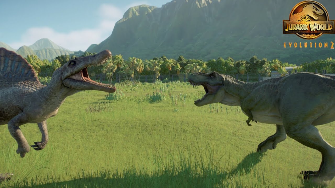 Junior T-Rex vs JP3 Spinosaurus | Full Fight (60FPS 4K) - YouTube