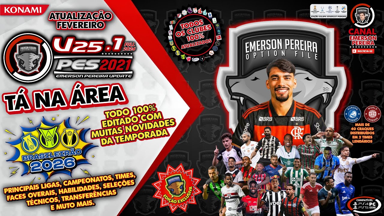 PES2021 - OF FV25.1 -LANÇAMENTO DE FEVEREIRO-TEMPORADA 2026 COM OS ...