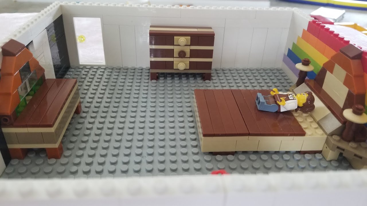 Lego Master Bedroom MOC with Rainbow Accent Wall (Lego Ideas) - YouTube