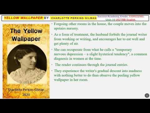 The Yellow Wallpaper Unit-10 #ugtrbenglish #ugtrb #pgtrb #literature # ...