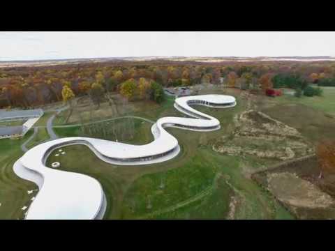 River Building | Aerial | Grace Farms - YouTube