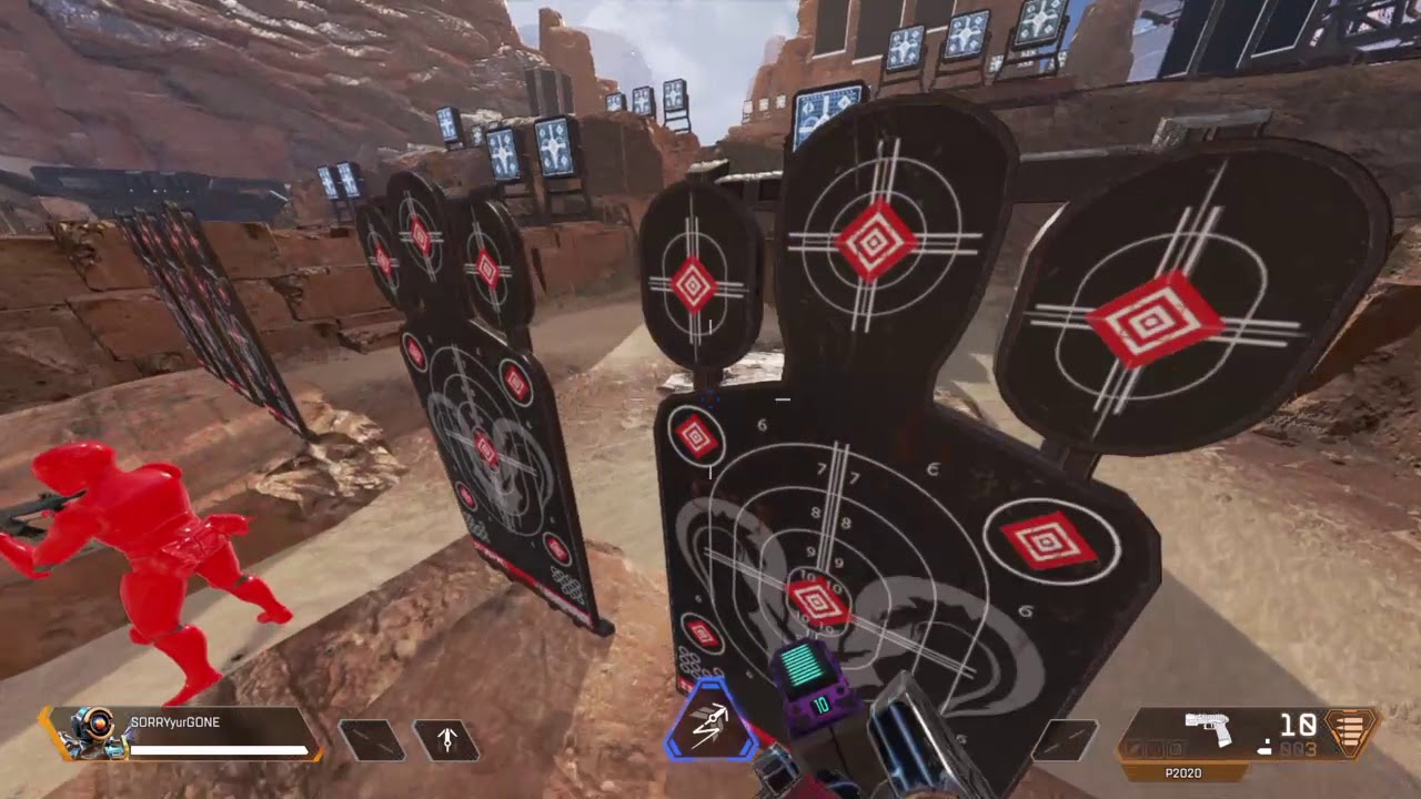 Learned really quick in firing range apex legends - YouTube