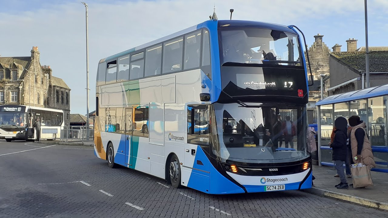 *Seed Bus* 19: Stagecoach Fife ADL Enviro 400 EV 80000 (SC74 ZEB) - YouTube