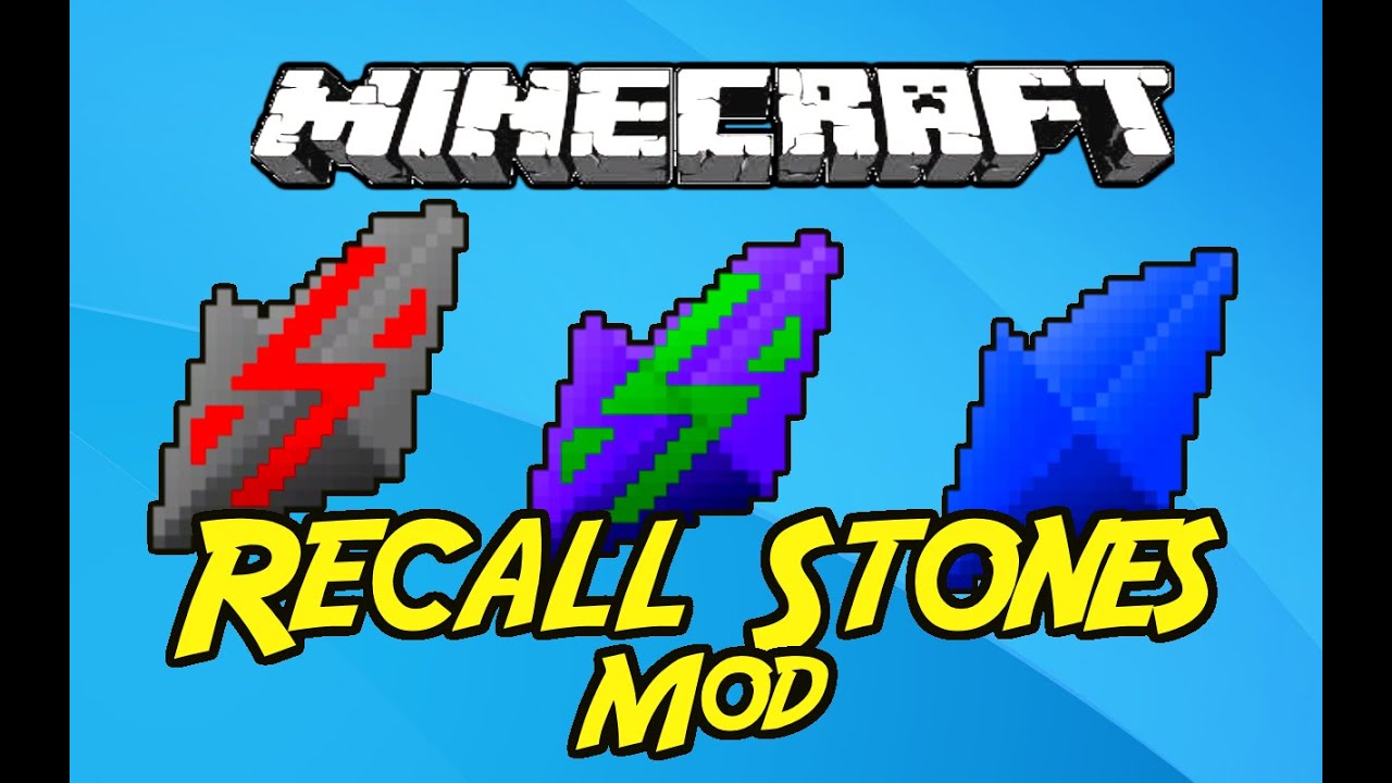 Minecraft Mods: " Recall Stones Mod 1. 7 .10 " - YouTube