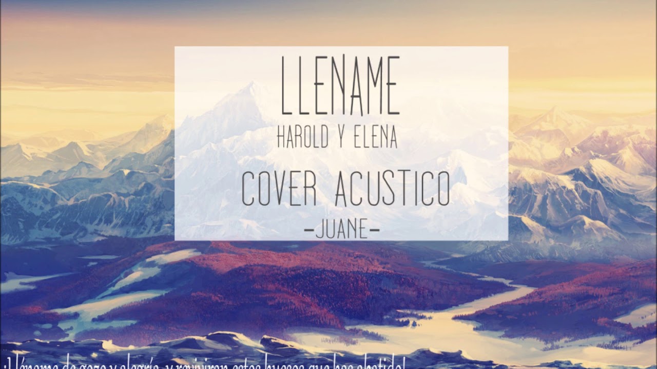 Harold Y Elena - Llename (Cover Acústico) - YouTube