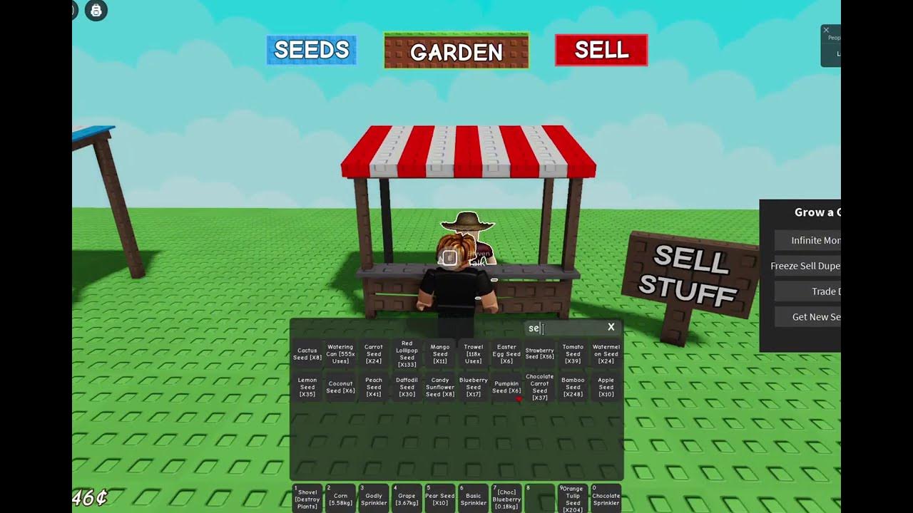GROW A GARDEN SCRIPT Infinite Money Dupe Seeds Trade Scam and more - YouTube