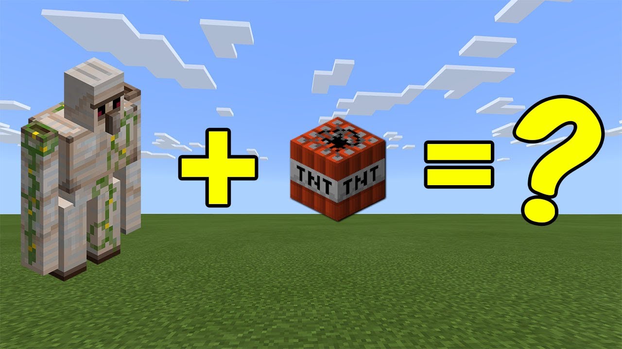 I Combined an Iron Golem and a TNT in Minecraft... - YouTube