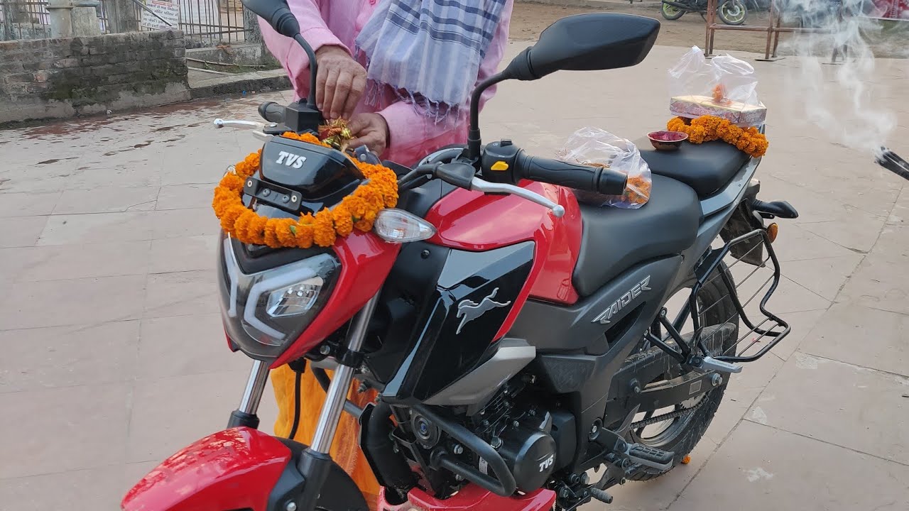 TVS Raider..my new Red raider 125cc😘 - YouTube