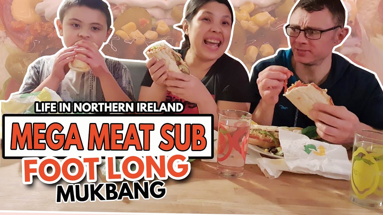 MEGA MEAT FOOTLONG MUKBANG | SUBWAY | D'BAXTER FAMILY - YouTube