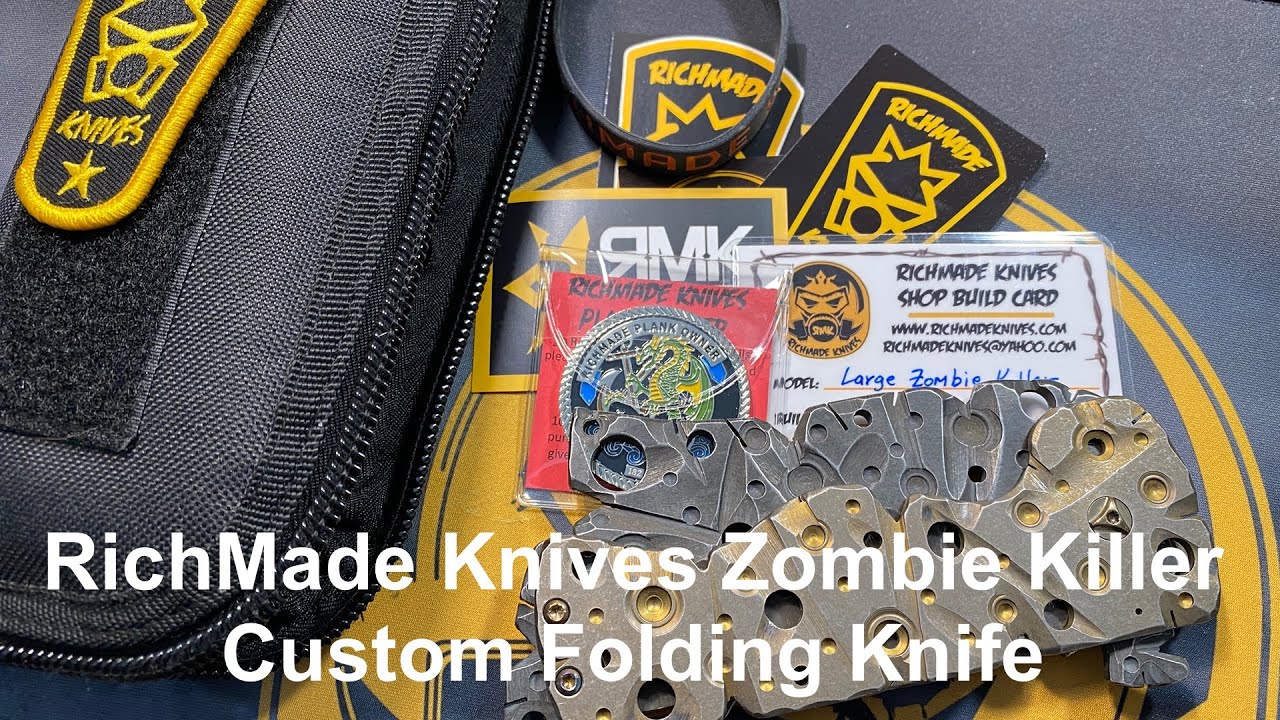 RichMade Knives Zombie Killer Custom Folding Knife - YouTube