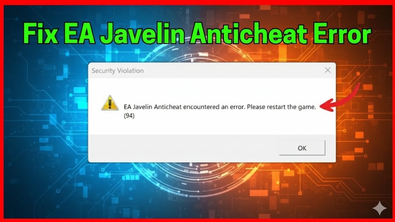 EA Javelin Anti-Cheat Error FIXED! - YouTube