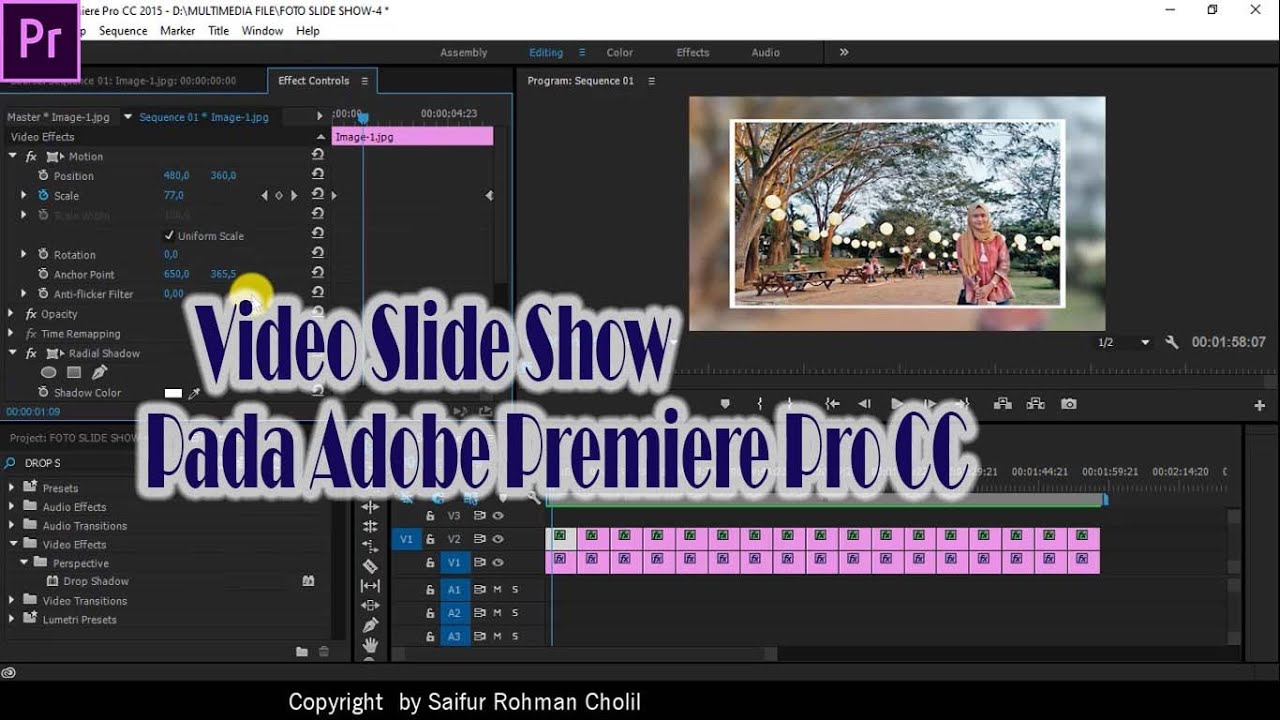 Tutorial Video Slide Show pada Adobe Premiere Pro CC - YouTube