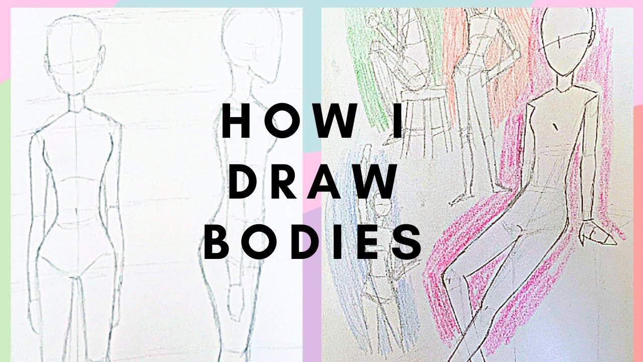 Don't know how to draw bodies.Do this🌸|| Female and Male || Anatomy ...