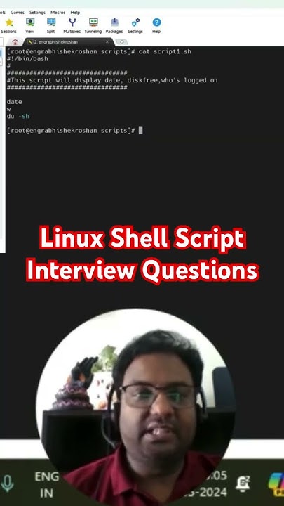 Linux 50 Shell Script Realtime Scenario Based Interview Questions Part 1 Shorts Youtube