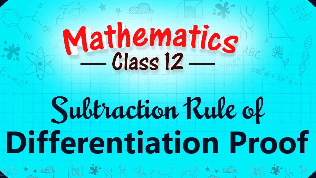 Subtraction Rule of Differentiation Proof - Differentiation ...