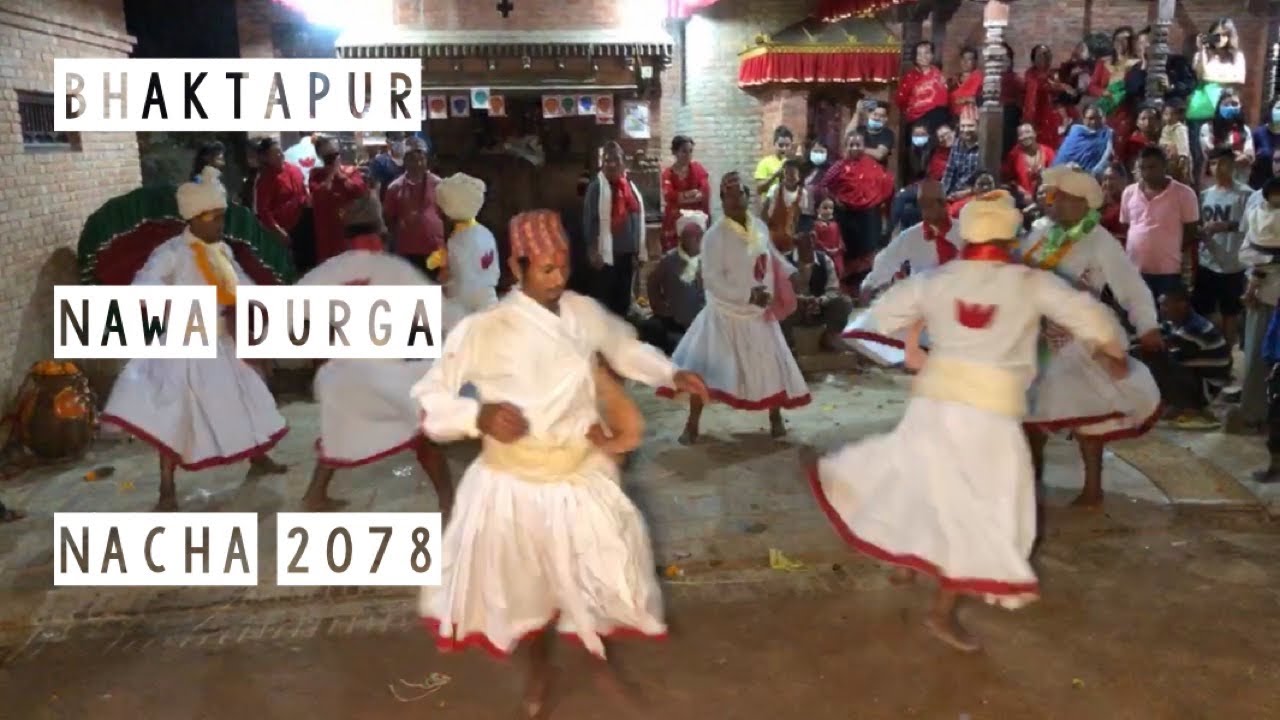 Bhaktapur nawa durga first dance at nasa:dyo without mask - YouTube