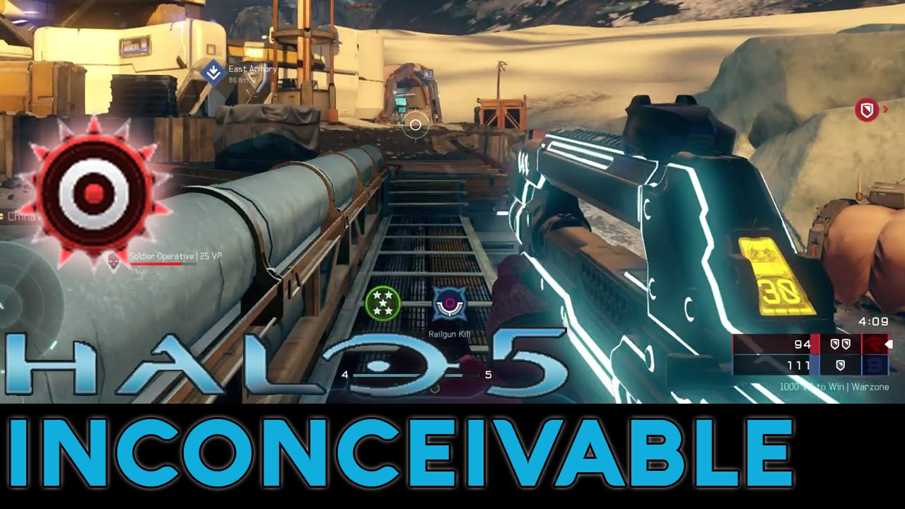 Halo 5: Guardians - Inconceivable with Pistol/Railgun/BR/Jorge's ...