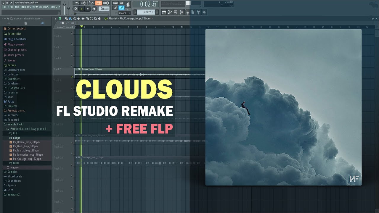 NF - Clouds (FL Studio Remake + Free FLP) - YouTube