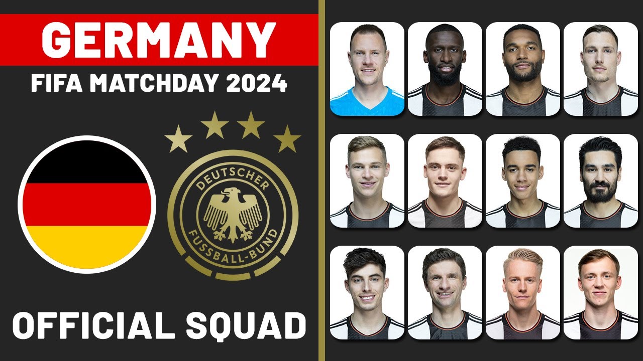 🔴 GERMANY Squad for FIFA Matchday (March 2024) - EURO 2024 - YouTube