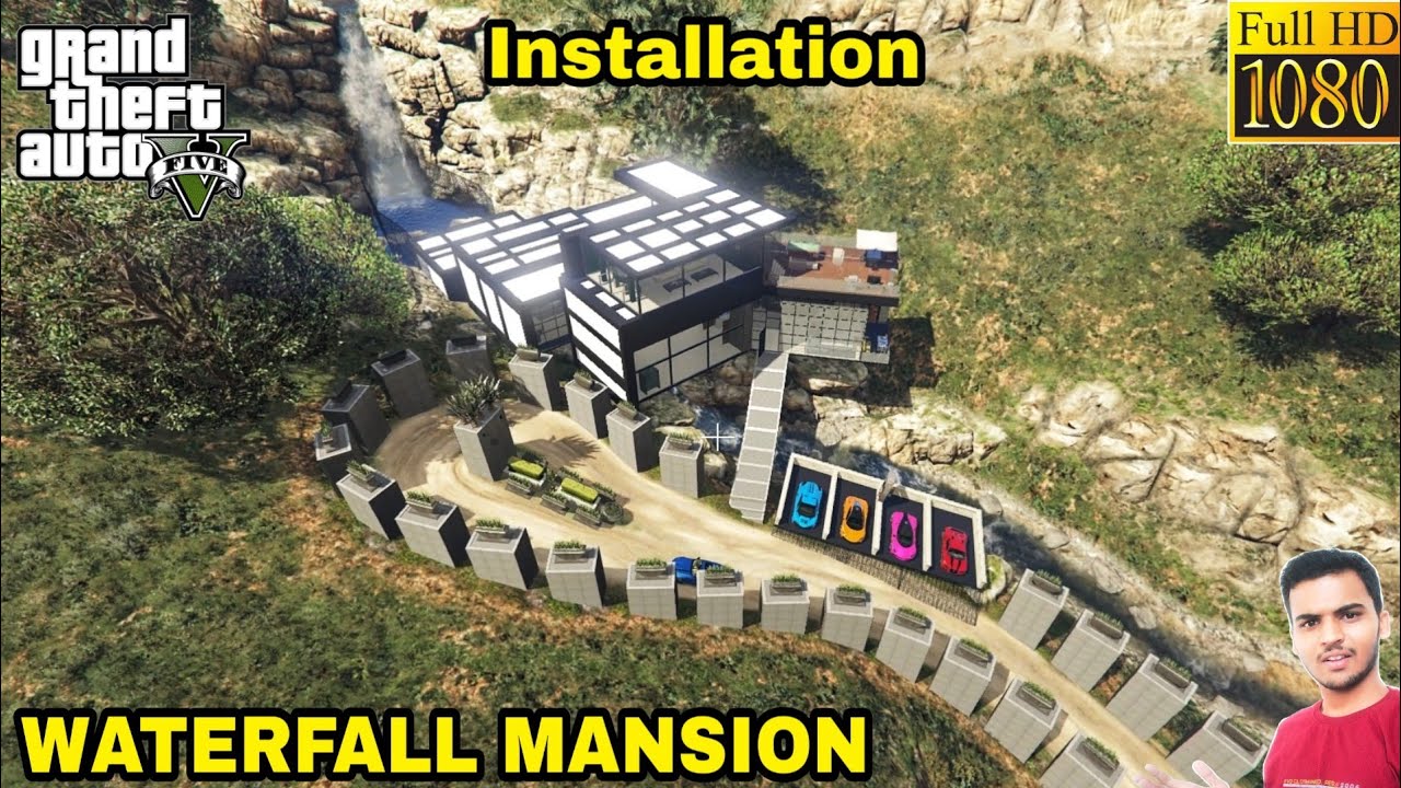 GTA 5 : HOW TO INSTALL MILLIONAIRE WATERFALL MANSION MOD🔥🔥🔥 - YouTube