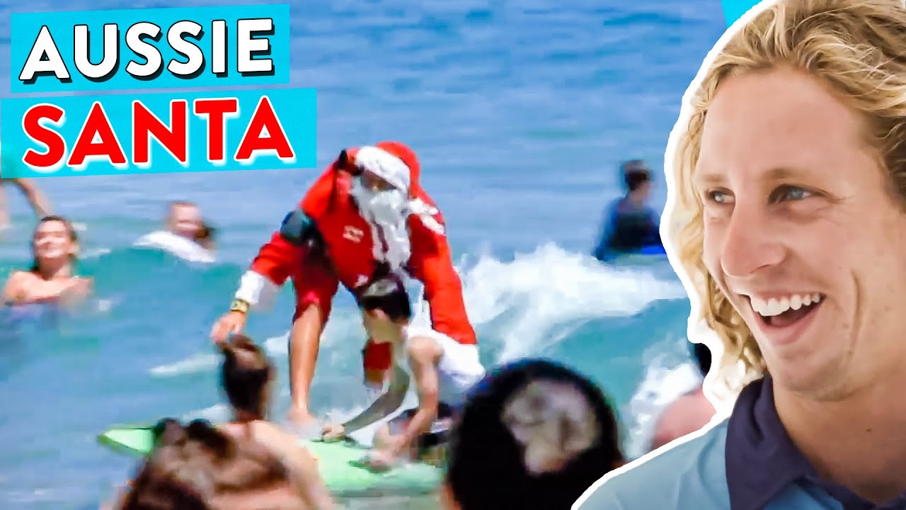 Aussie Surfing Santa