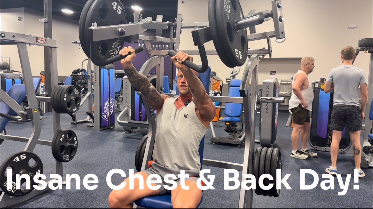 Bodybuilder workout: HIGH VOLUME Chest & Back Workout!! - YouTube
