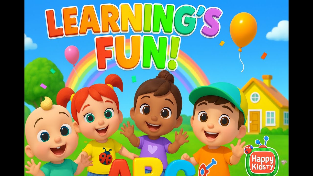 🎵 ABC Song for Kids – Learn the Alphabet with Fun! | Happy Kids TV 🎵 ...