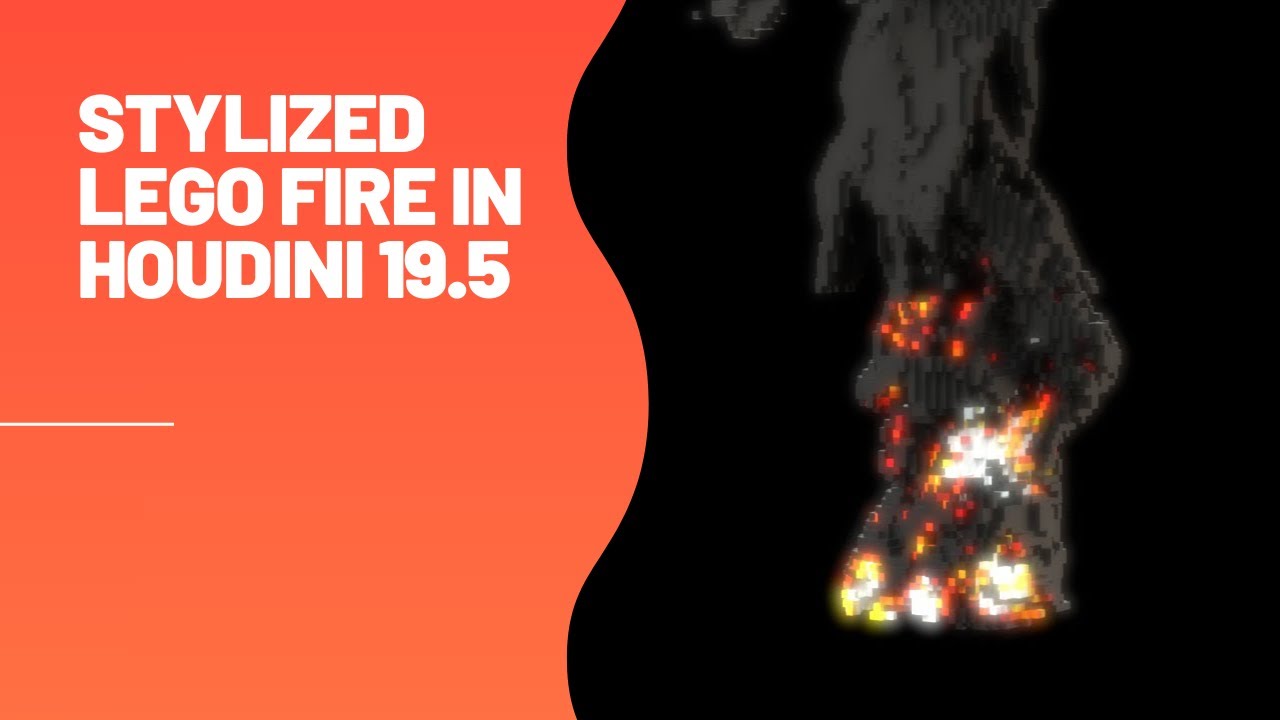Stylized LEGO Fire in Houdini 19.5 - YouTube