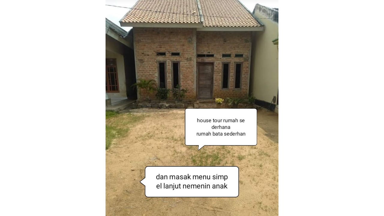 house tour tipis rumah bata sederhana dan masak simpel #housetour - YouTube