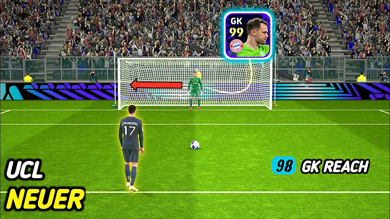 Review Ucl Manuel Neuer With 98 GK Reach - eFootball 2024 Mobile - YouTube