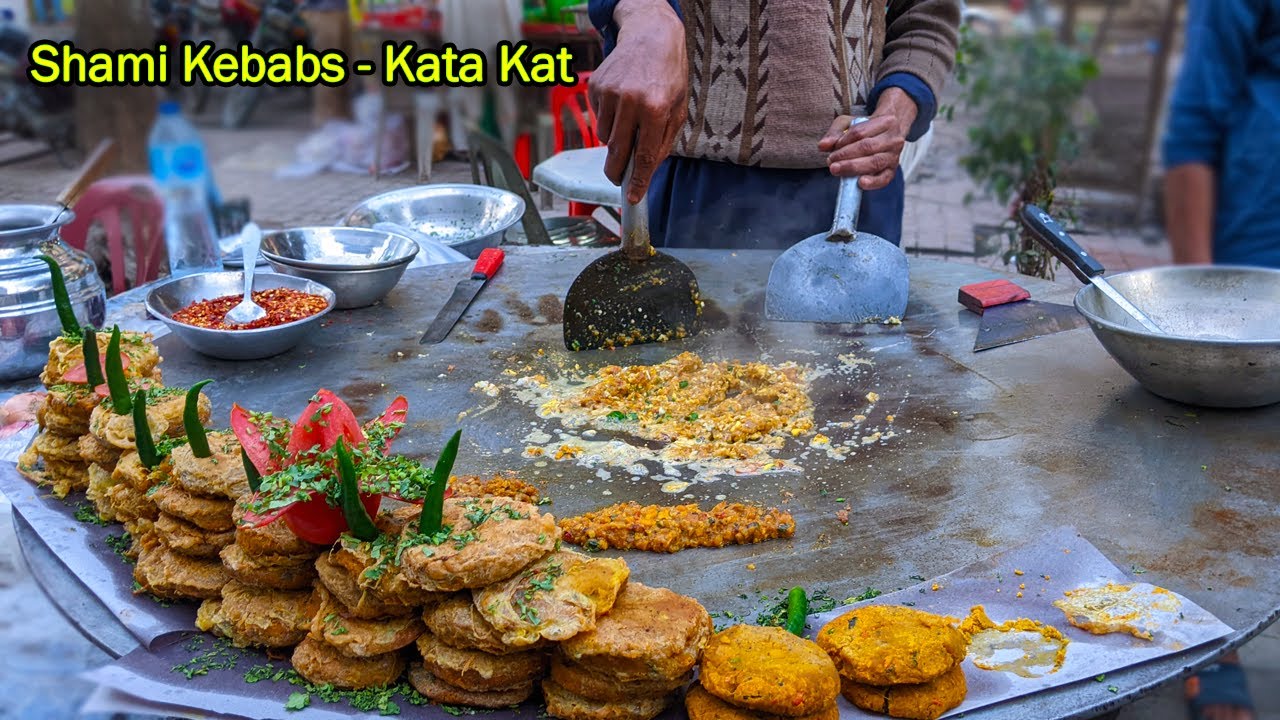 Eggs Shami Kebab in Pakistani Street Food | Street Food Shami Kebab ...