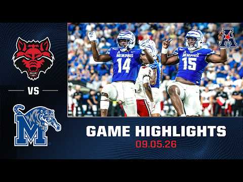 Arkansas State vs. Memphis Football Highlights | Sept. 05, 2026
