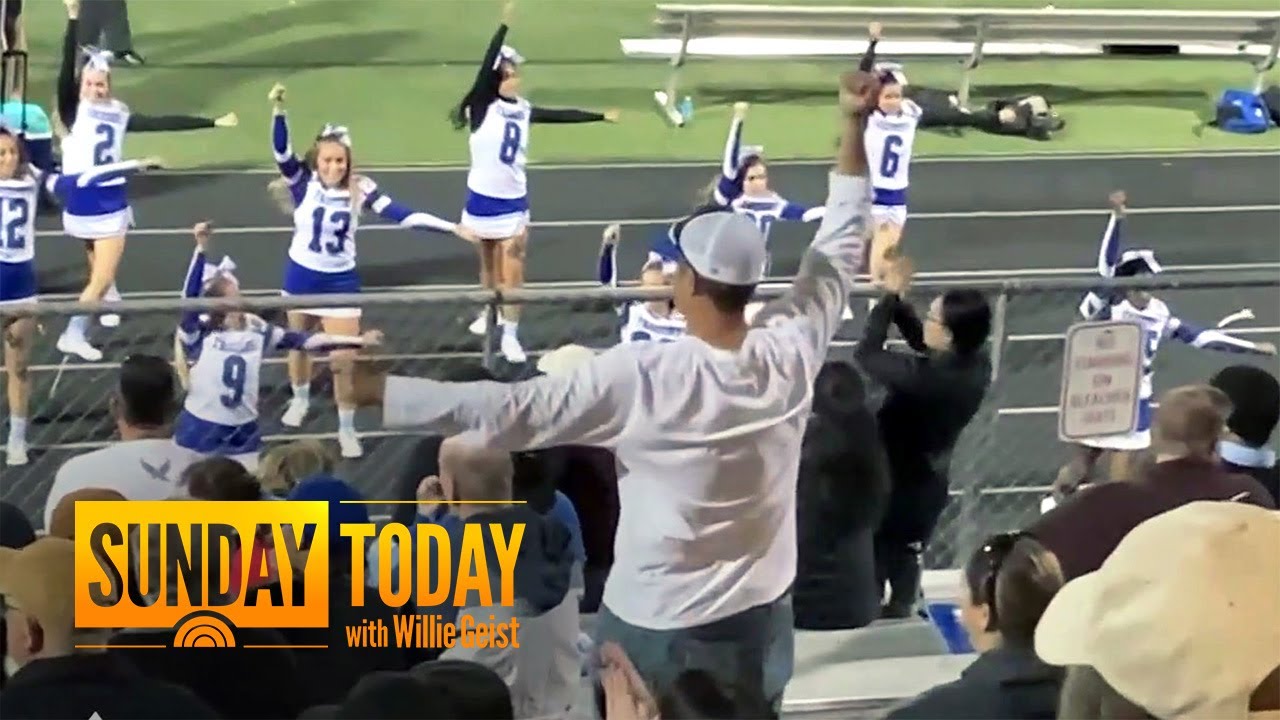 Viral ‘Cheer Dad’ Knows All The Moves To His Daughter’s Cheerleading ...