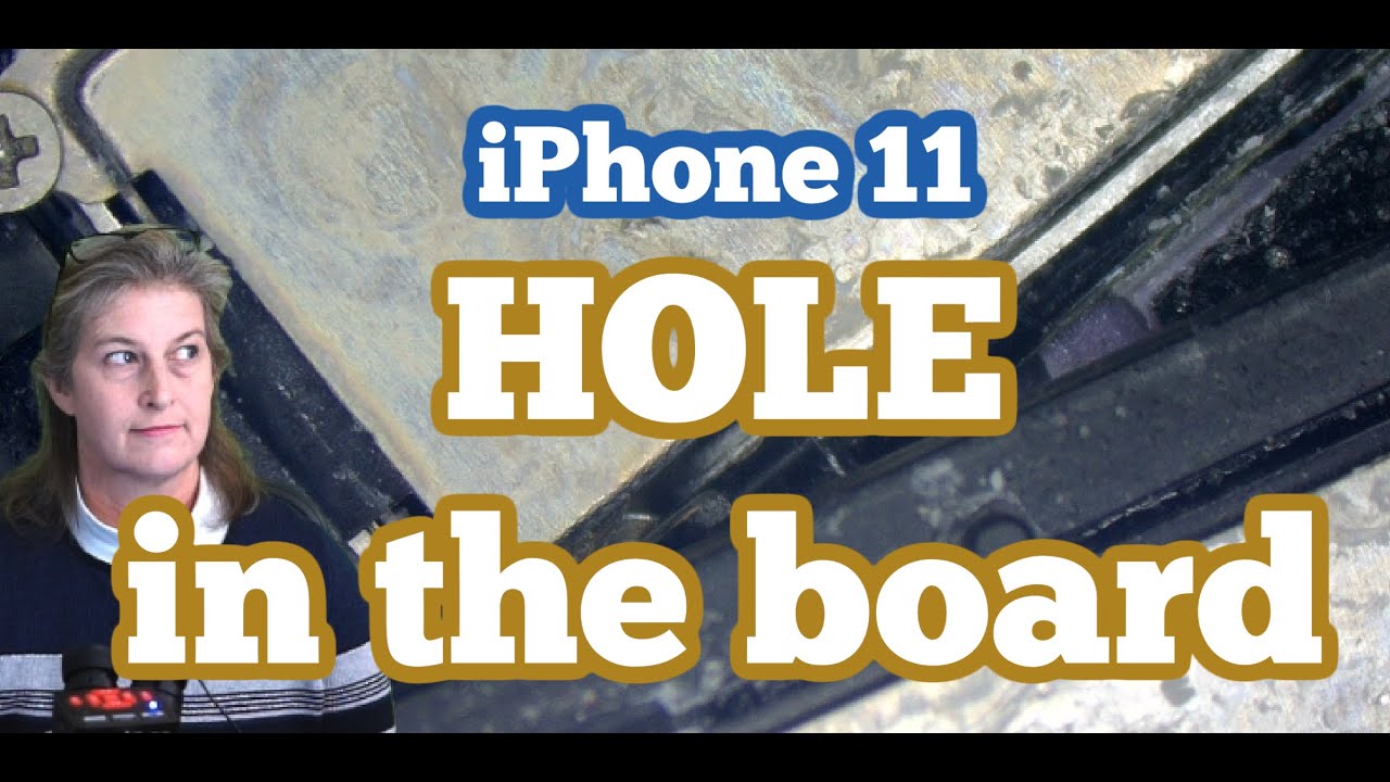 Practical Board Repair School students help fix iPhone 11 with A HOLE ...